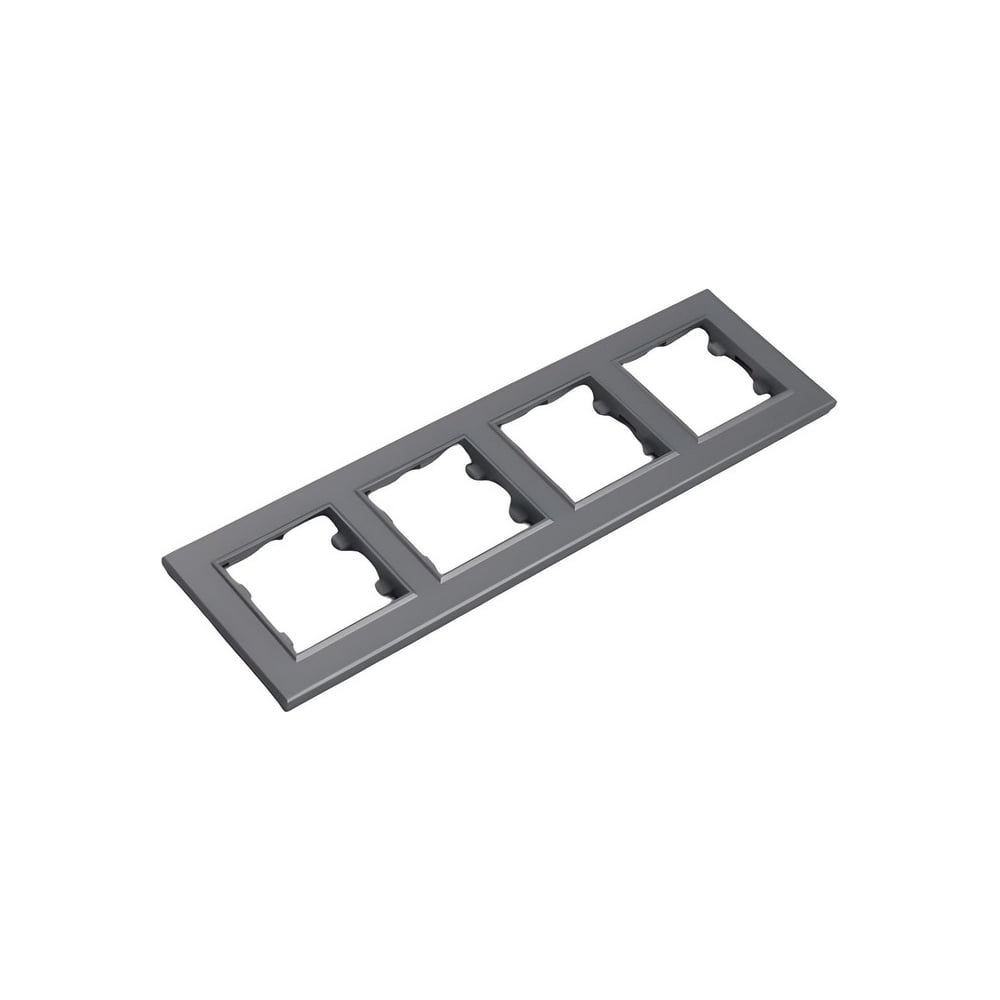 Рамка 4-м MAKEL Karea горизонтальная сереб. 56065704 - выгодная цена, отзывы, характеристики ...