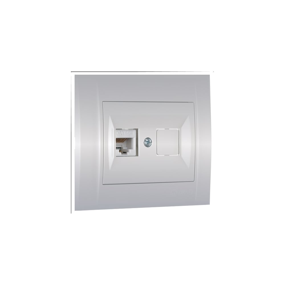Розетка компьютерная+гнездо MAKEL СП Defne 16А IP20 CAT 5 серебо 42065035 - выгодная цена ...