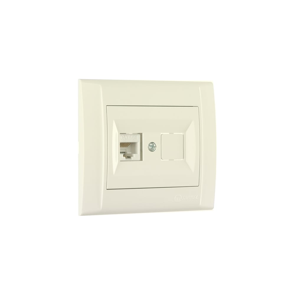 Розетка компютерная MAKEL CAT5 + гнездо СП Defne IP20 кремовый 42010035 - выгодная цена, отзывы ...