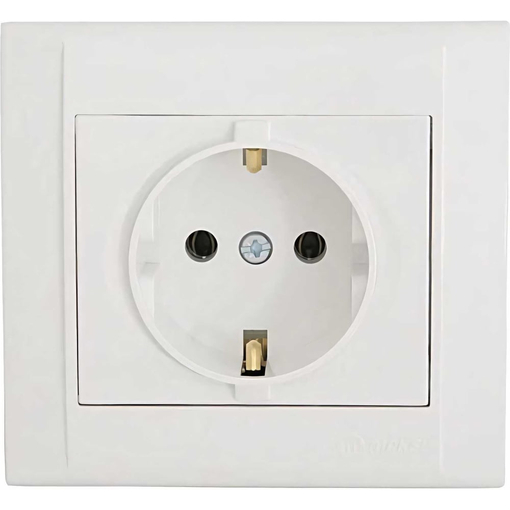 Розетка MAKEL с/з (Керамика) СП Defne 16А IP20 белый 42001008 - выгодная цена, отзывы ...