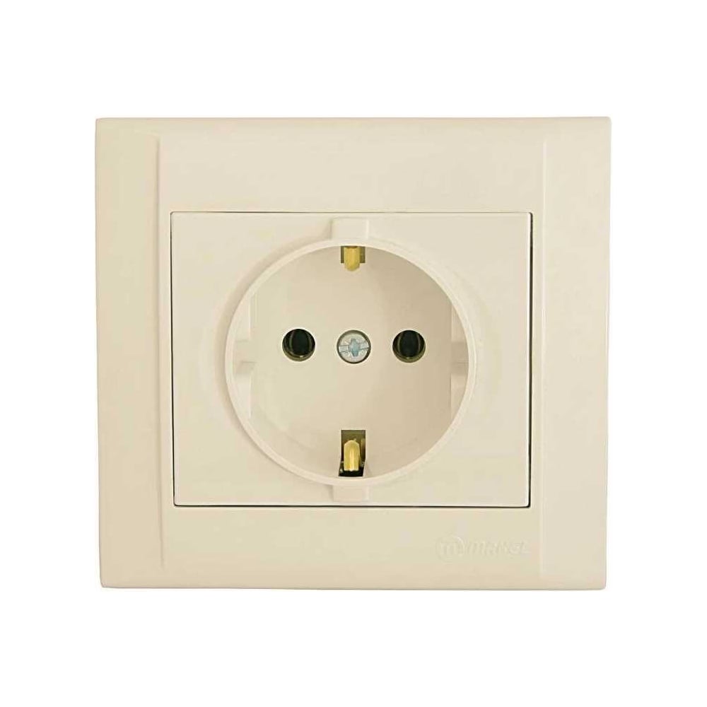 Розетка MAKEL с/з (Керамика) СП Defne 16А IP20 кремовый 42010008 - выгодная цена, отзывы ...