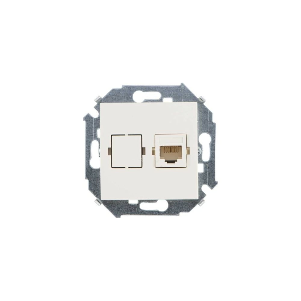 Компьютерная розетка Simon RJ45 кат.5е, слоновая кость 20 1591598-031 ...