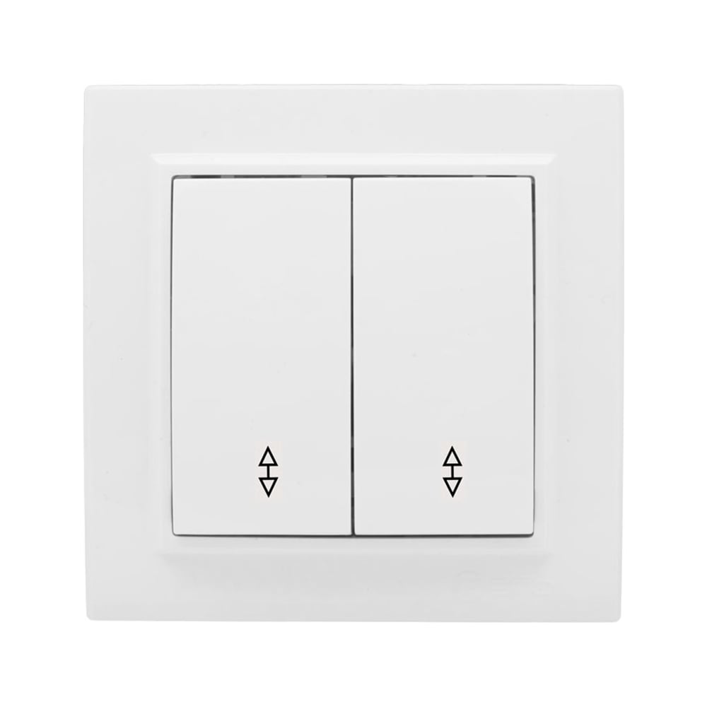 2-клавишный выключатель EKF, СП проходной 10А белый Минск Basic ERV10-027-10 - выгодная цена ...