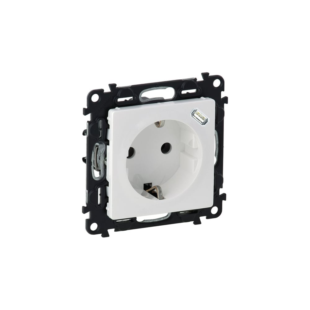 Розетка комбинированная Legrand Valena LIFE 2К+З 16А ~250В со ...