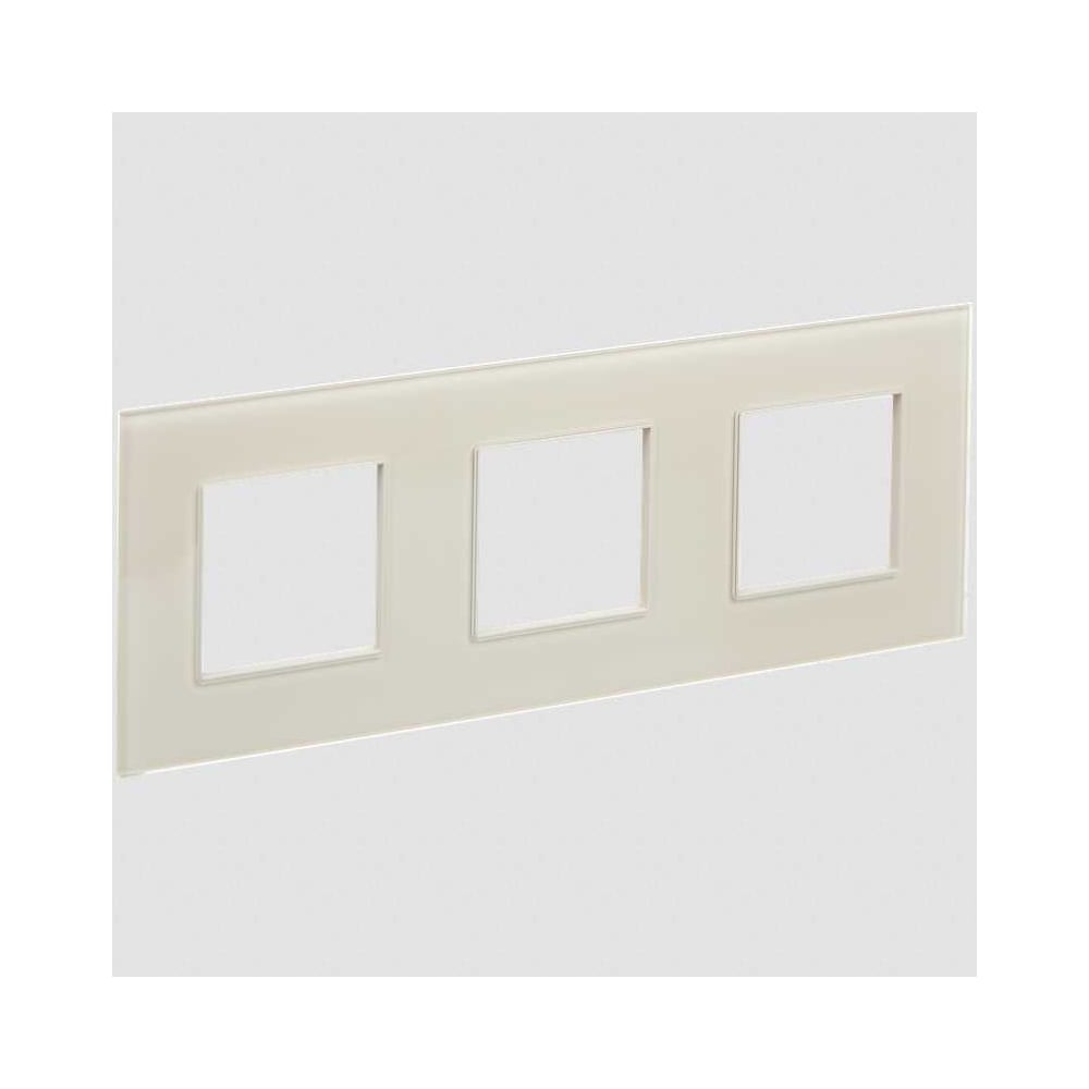 Рамка 3-местная IEK SKANDY SK-F23B стекло бежевый SK-M32-G-K10 ...