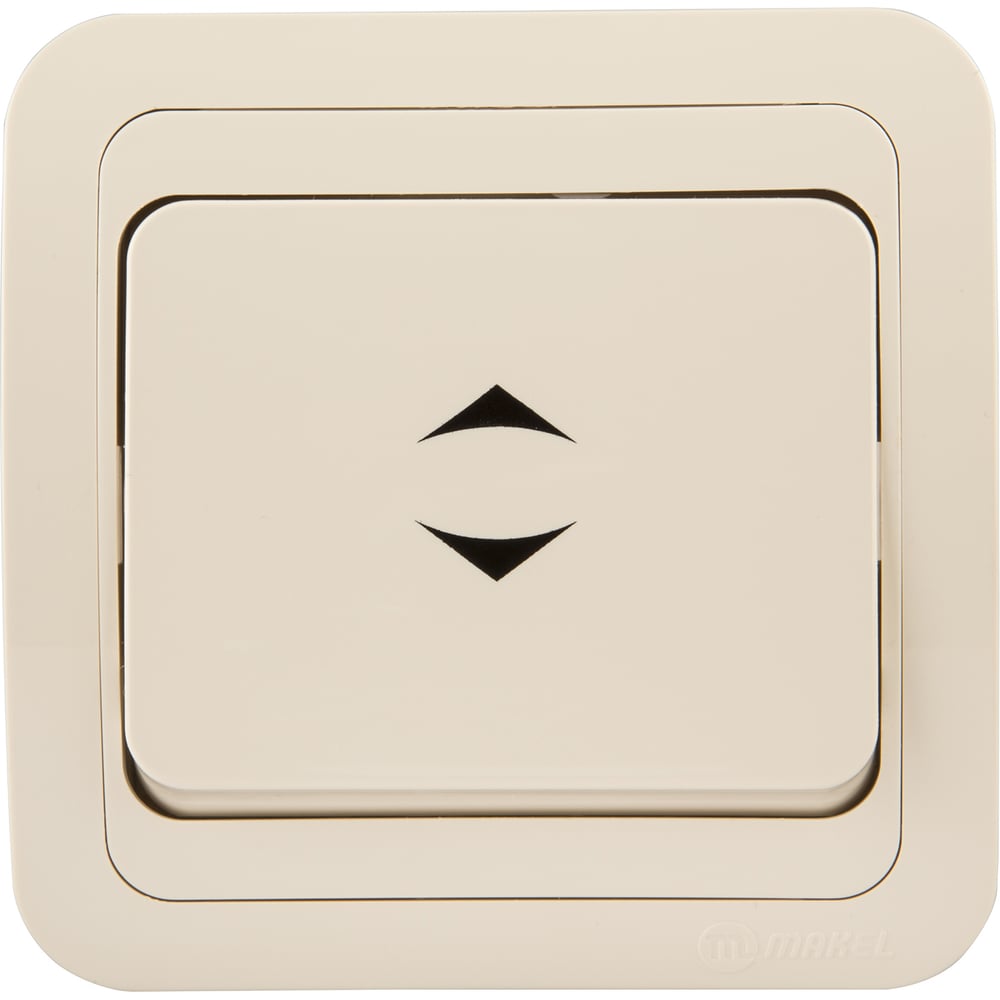 Выключатель 1клавишный проходной Makel Mimoza кремовый 25005 выгодная цена отзывы