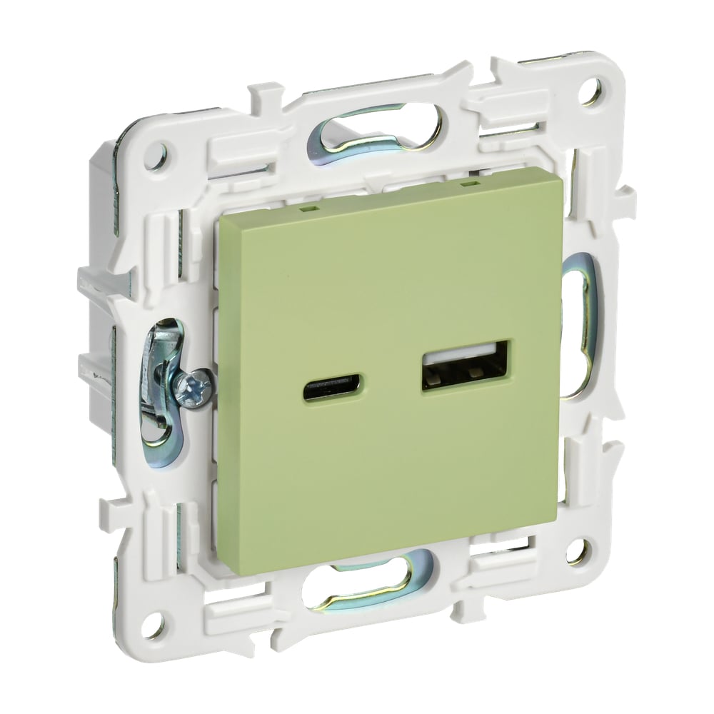 Розетка USB A+C IEK SKANDY 18Вт SK-R13M мятный SK-U22-018-K06 - выгодная цена, отзывы ...