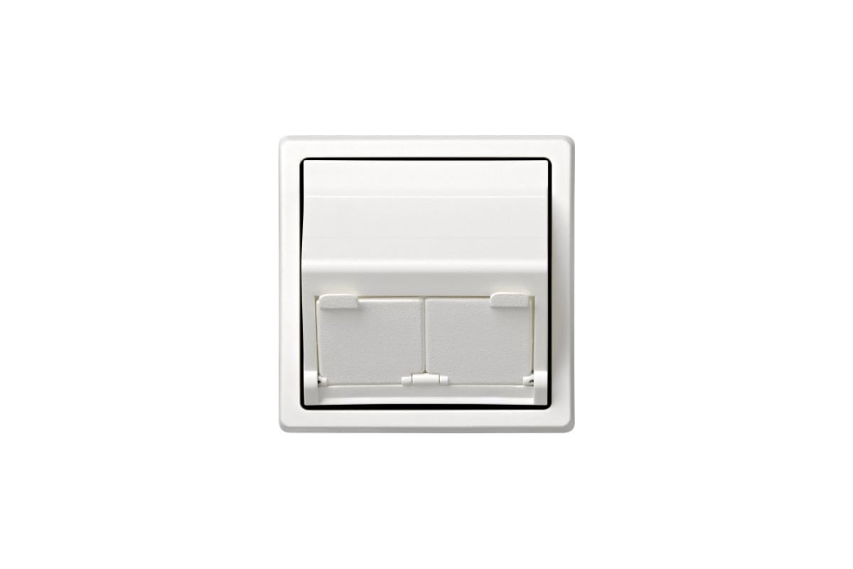 Адаптер Simon на 2 коннектора RJ45 KEYSTONE, AMP, Brand-Rex, KRONE, S73 ...