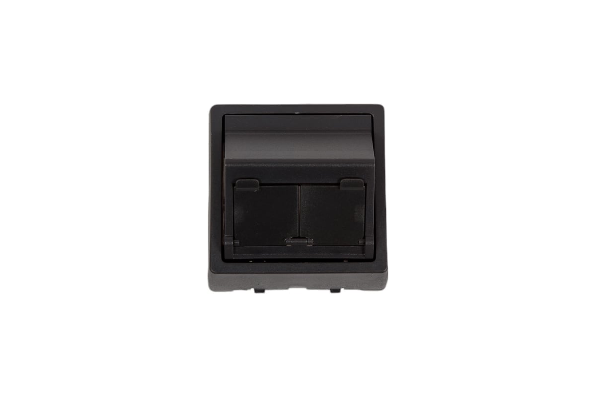 Адаптер Simon на 2 коннектора RJ45 KEYSTONE, AMP, Brand-Rex, KRONE, S73 ...