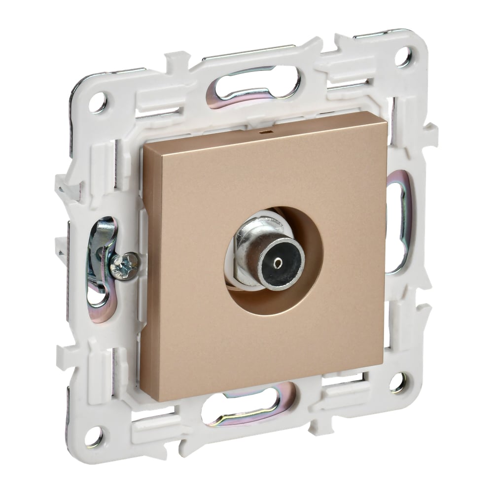 Розетка TV оконечная IEK SKANDY SK-A12Sa песочный SK-A10-O-K98 ...