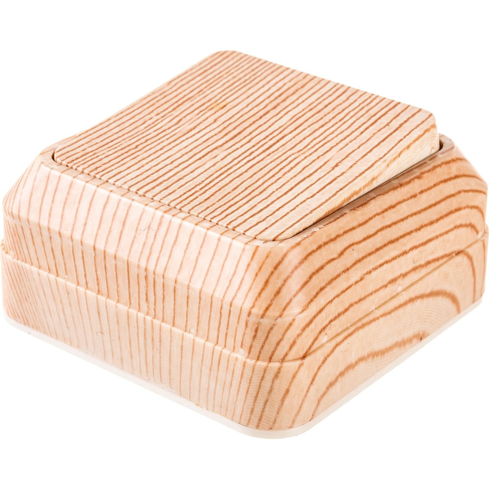 1-клавишный выключатель АБК-СИЛА 10А "АЛЬТАИР" сосна 5400103 - выгодная ...