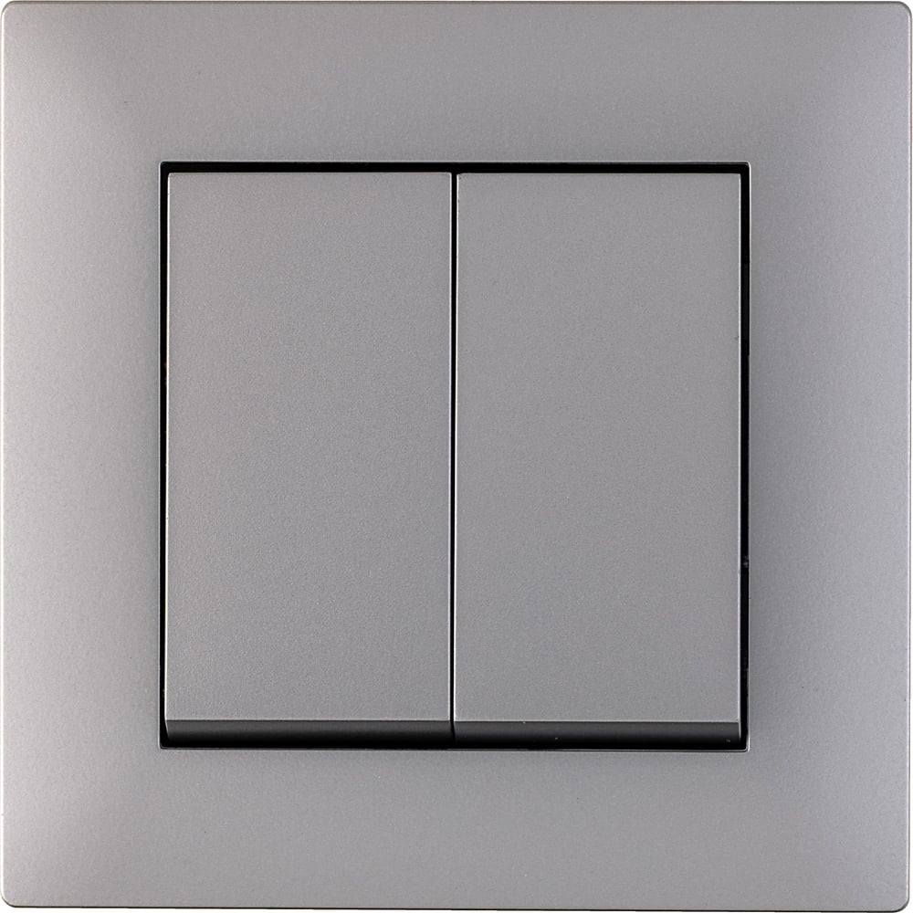 Выключатель MAKEL 2-клавишный СП KAREA RIZZ 10А IP20 сереб. 88065003 - выгодная цена, отзывы ...