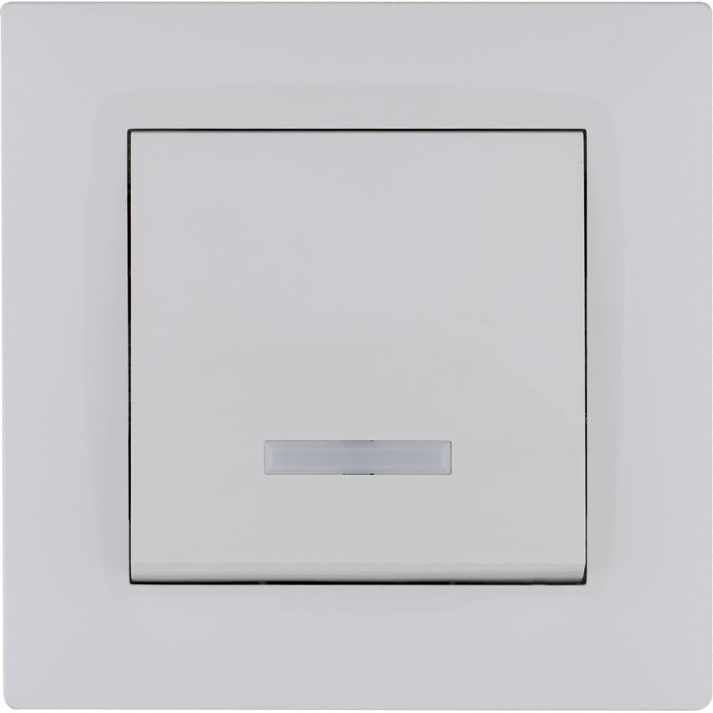 Выключатель MAKEL 1-клавишный СП KAREA RIZZ 10А IP20 с подсветкой бел. 88001021 - выгодная цена ...