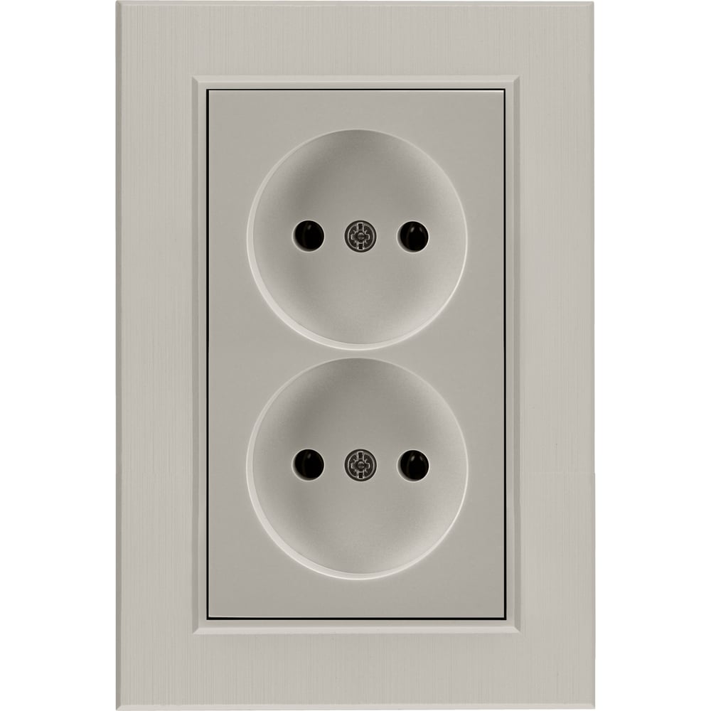 Розетка MAKEL 2-я без заземления СП KAREA LINE STAR 16А IP20 жемчужный. 86100017 - выгодная цена ...