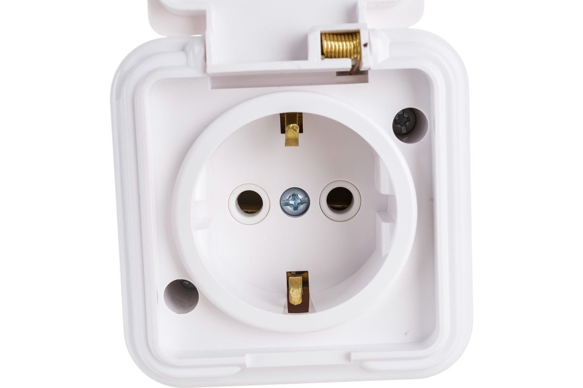 Розетка SVET RA 16-211-Б IP44 с крышкой SV0925-0003 - выгодная цена, отзывы, характеристики ...