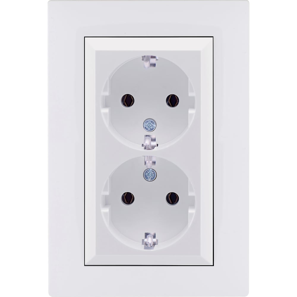 Розетка MAKEL 2-я с/з СП KAREA RIZZ 16А IP20 бел. 88001082 - выгодная цена, отзывы ...