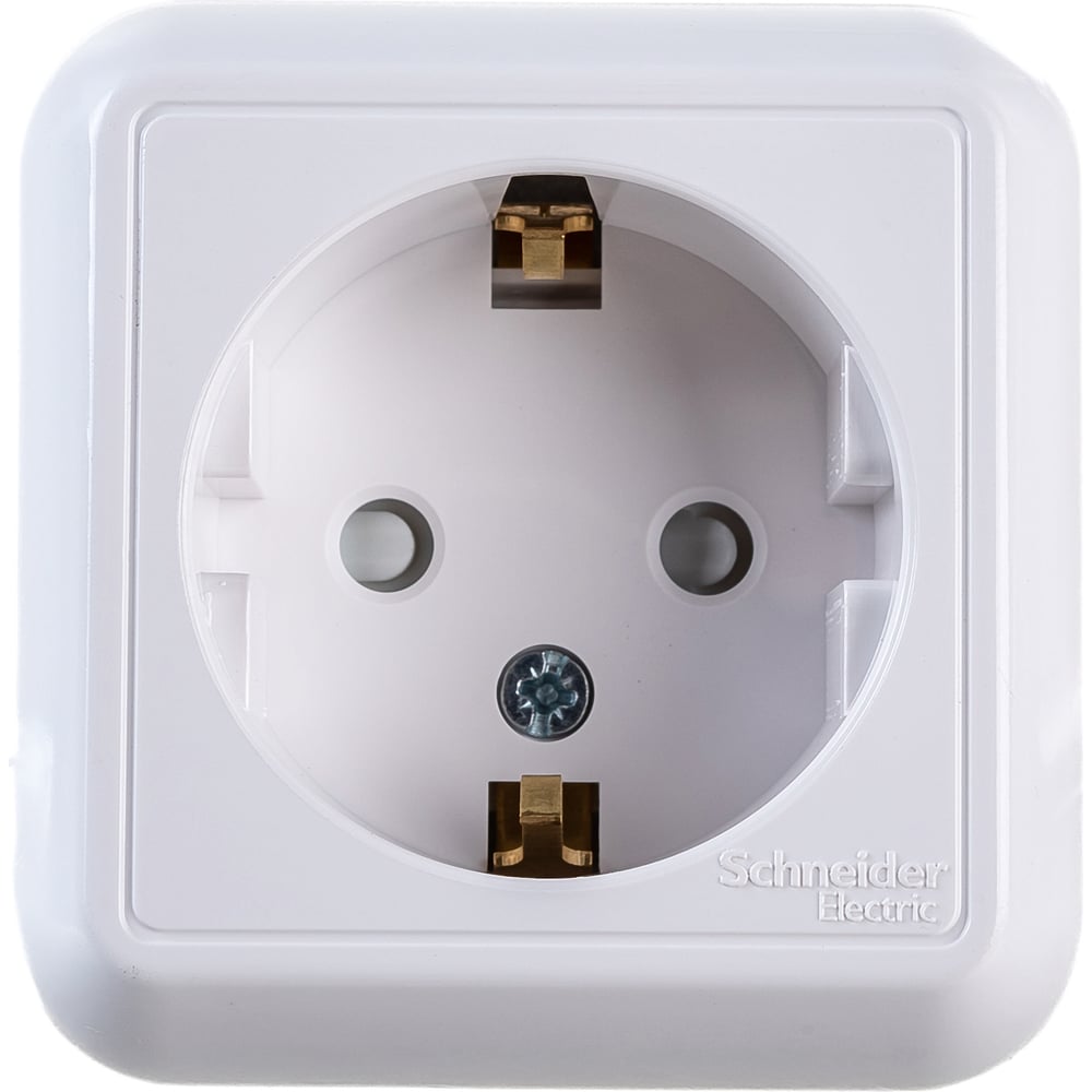 1-местная розетка Systeme Electric открытой проводки Прима 16А IP20 ...
