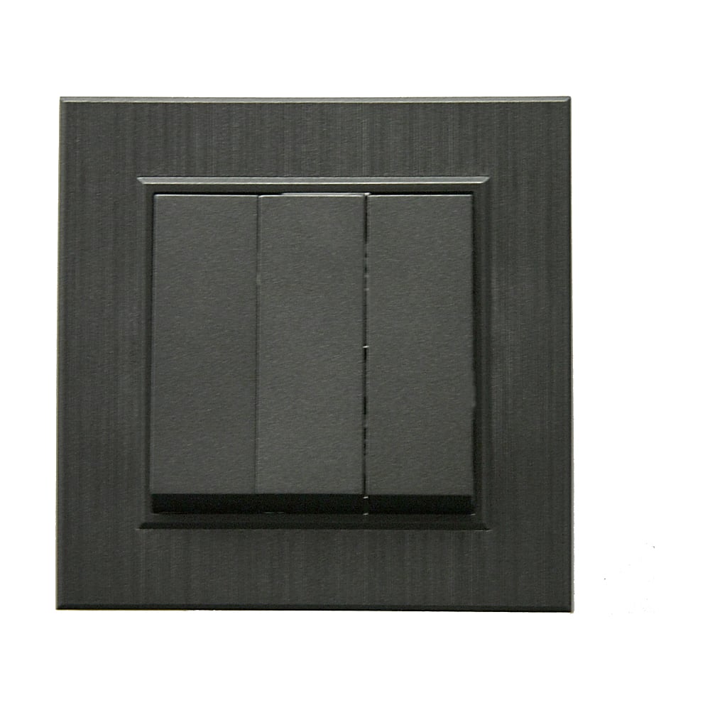 Выключатель MAKEL 3 клавишный 1 вход 3 выхода KAREA LINE STAR дым. металлик. 86050091 - выгодная ...