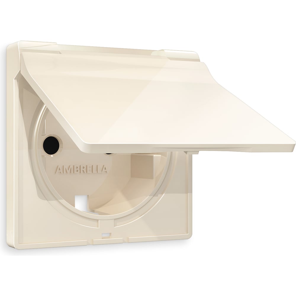 Лицевая панель Ambrella VOLT для электрической розетки с заземлением со ...