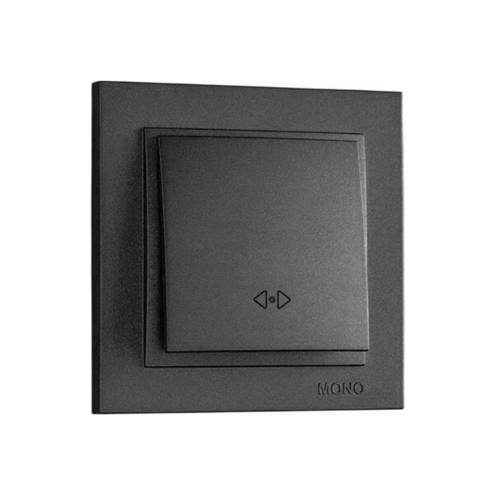 Одноклавишный перекрестный выключатель MONO ELECTRIC DESPINA графит 102 ...