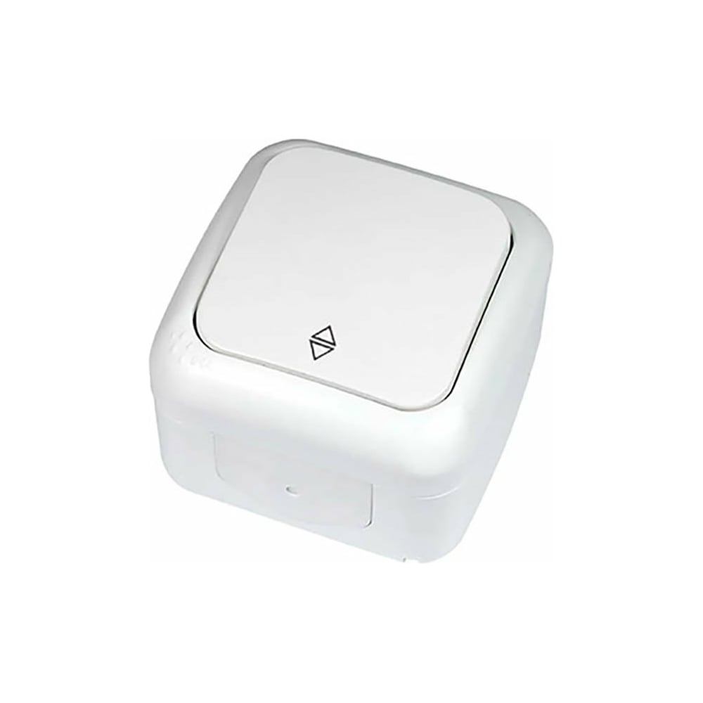 Проходной одноклавишный выключатель VIKO белый, открытая установка ...