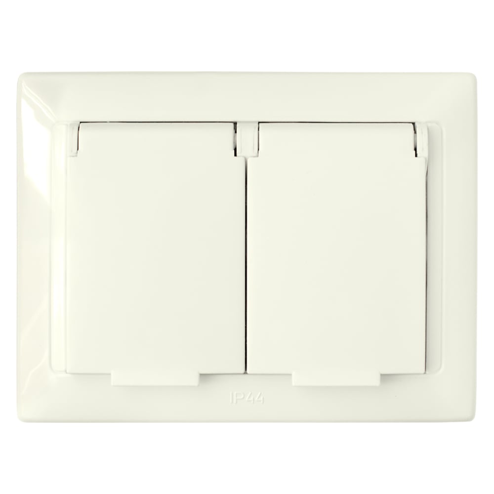 2-местная розетка Bylectrica скрытой установки с заземлением со ...