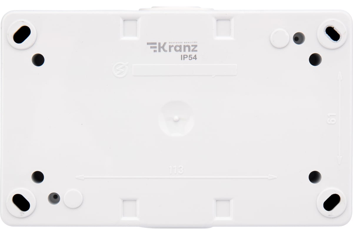 Двойная накладная розетка KRANZ INDUSTRIAL, горизонтальный блок, IP54 ...