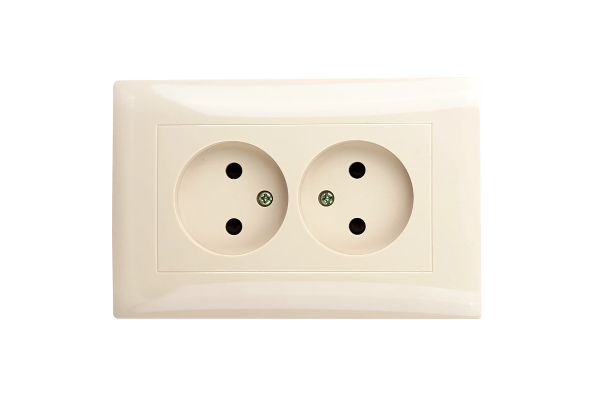 Двухместная розетка Volsten V01-12-R22-S Magenta Crema, 8996 - выгодная ...