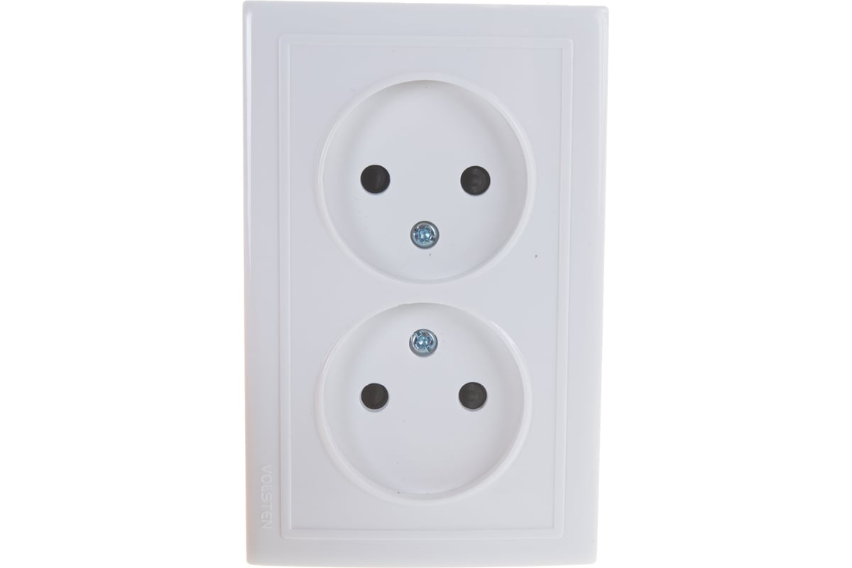 Двухместная розетка Volsten V01-31-R22-S, Solar, 9845 - выгодная цена ...