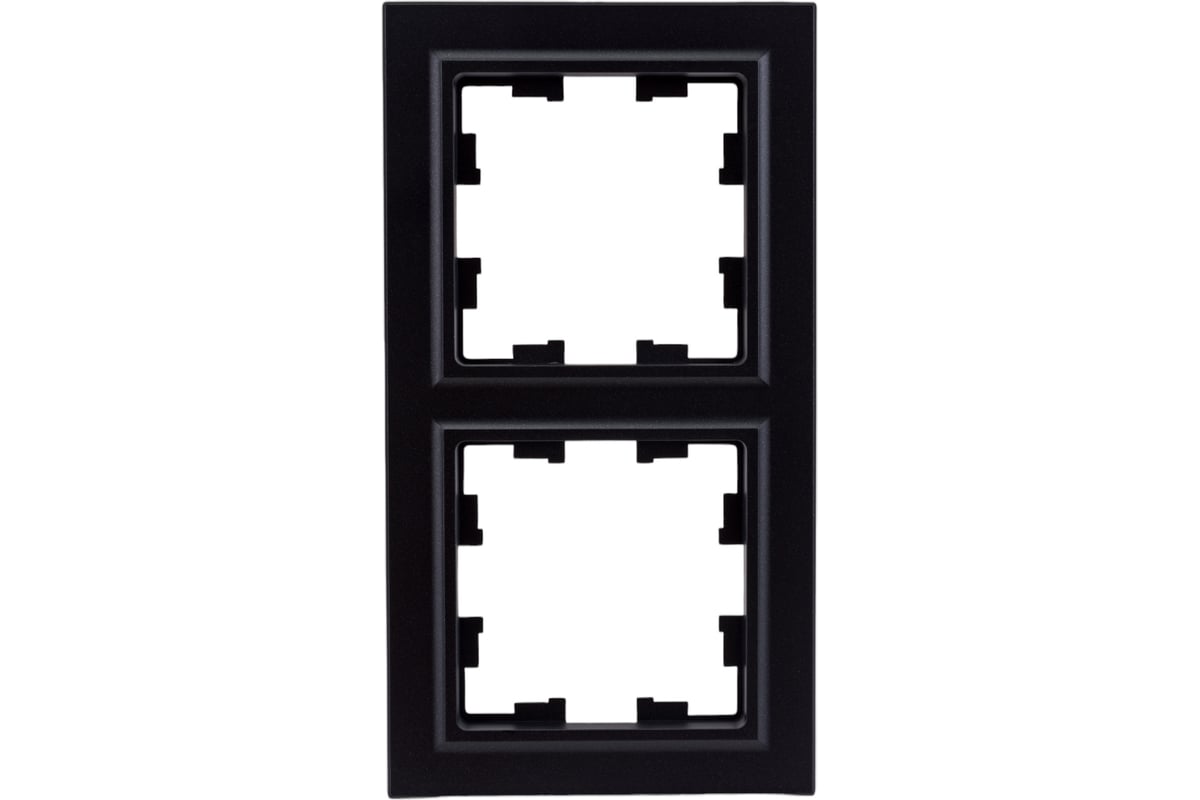 2-местная рамка IEK Brite ру-2-брч черный BR-M22-K02 - выгодная цена, отзывы, характеристики ...