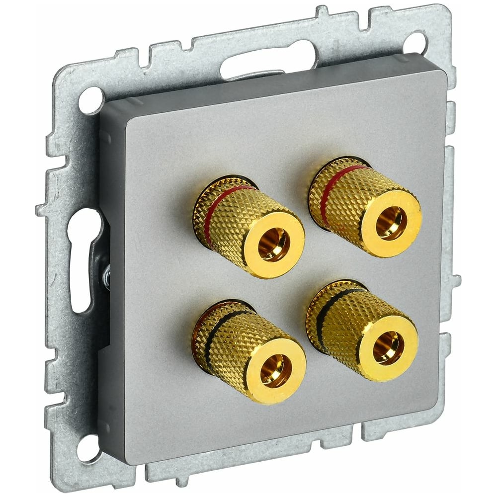 4-местная аудиорозетка IEK Brite ра10-брс сталь BR-S40-K46 - выгодная цена, отзывы ...