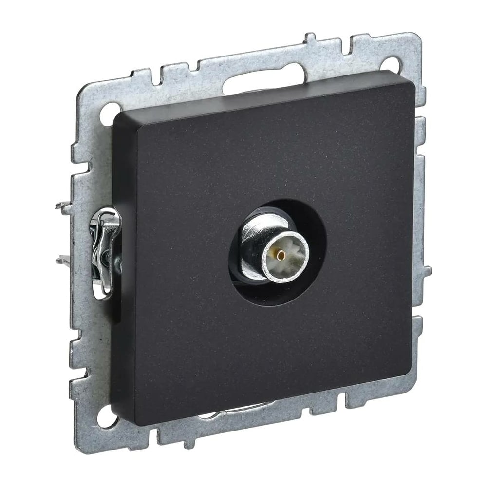 Оконечная розетка TV IEK Brite ртв11-0-брч черный BR-A10-O-K02 - выгодная цена, отзывы ...