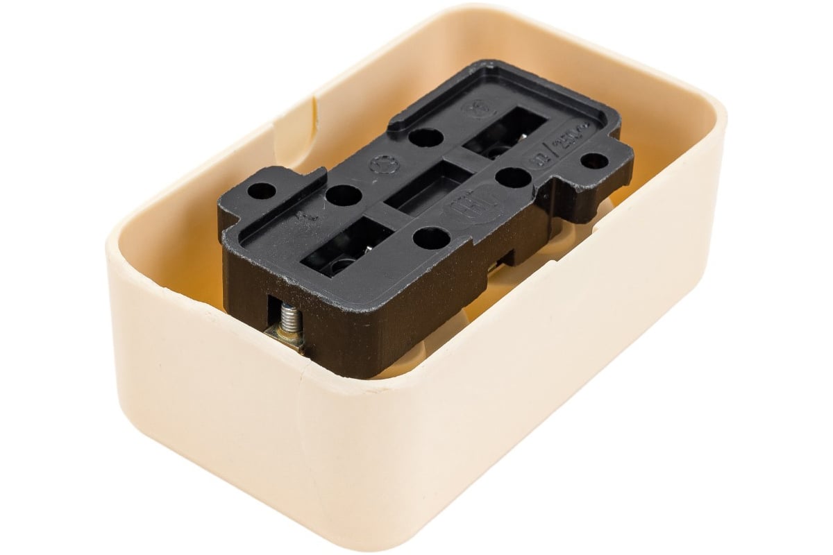 Розетка ООО Ливны-Электро РА 10-015 2-х местная с заземл.контактом ...