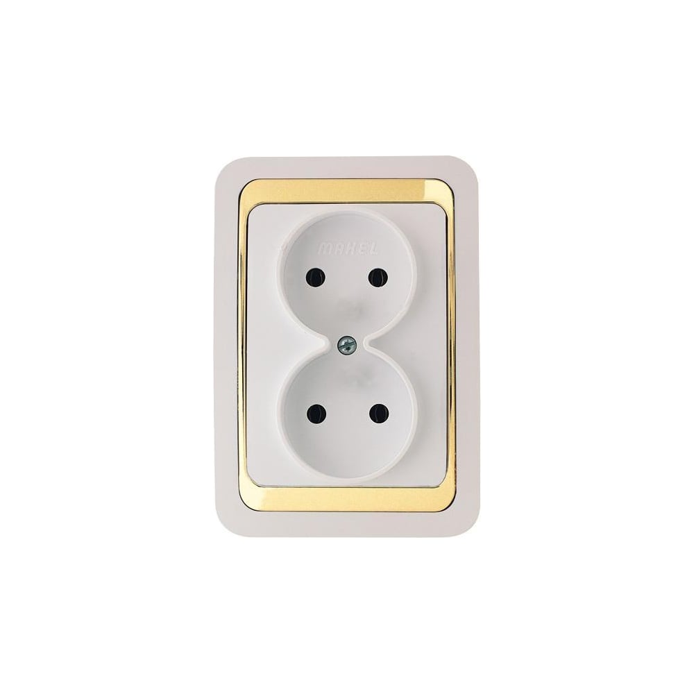 Розетка двойная, белая Makel Mimoza 12217 - выгодная цена, отзывы, характеристики, фото - купить ...