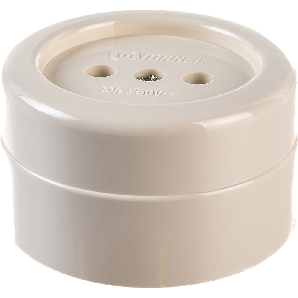 Розетка круглая накладная без заземления Makel 16012 - выгодная цена, отзывы, характеристики ...