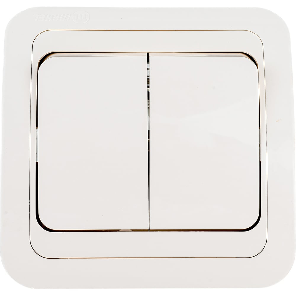 Двухклавишный выключатель, кремовый Makel Mimoza 25003 - выгодная цена, отзывы, характеристики ...