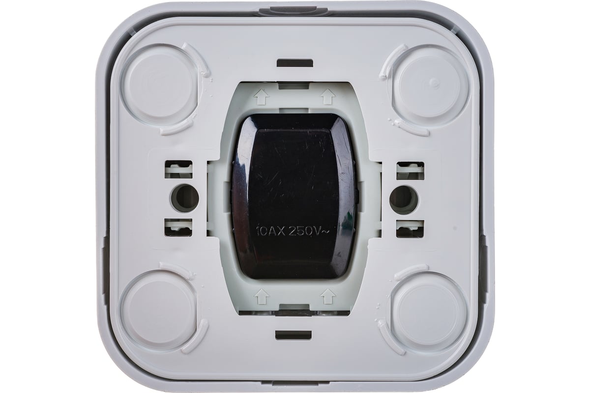 Выключатель Makel белый одноклавишный накладной с подсветкой 45121 - выгодная цена, отзывы ...