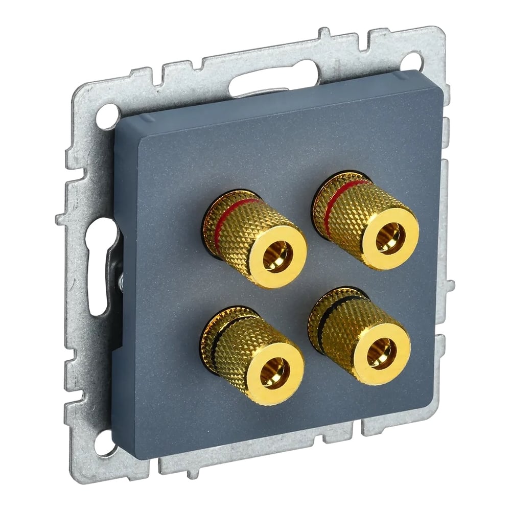 4-местная аудиорозетка IEK Brite ра10-брм маренго BR-S40-K35 - выгодная цена, отзывы ...