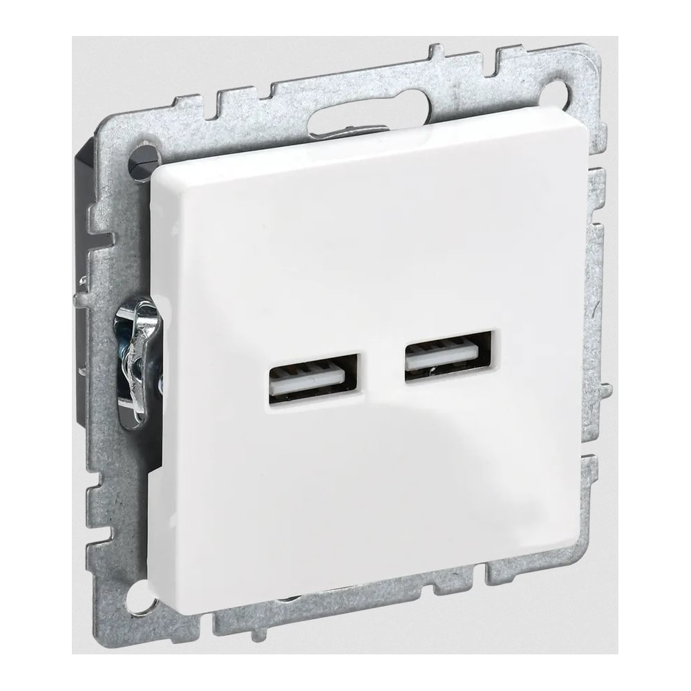 Розетка USB IEK Brite a+a 5в 3,1а рю10-1-брб белый BR-U21-D31-K01 - выгодная цена, отзывы ...