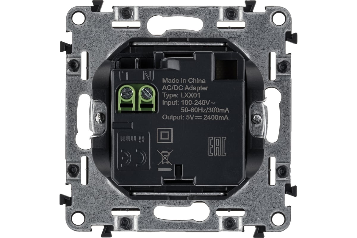 Механизм USB-розетки Legrand 2-м Valena Life 240В/5В 1500мА Leg 753512 ...