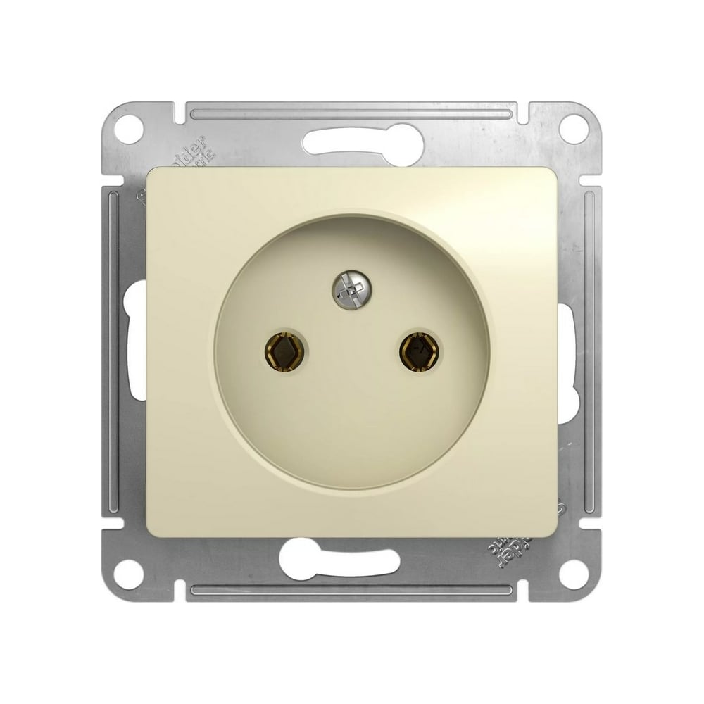 Механизм розетки Systeme Electric 1-м СП Glossa 16А IP20 без заземления ...