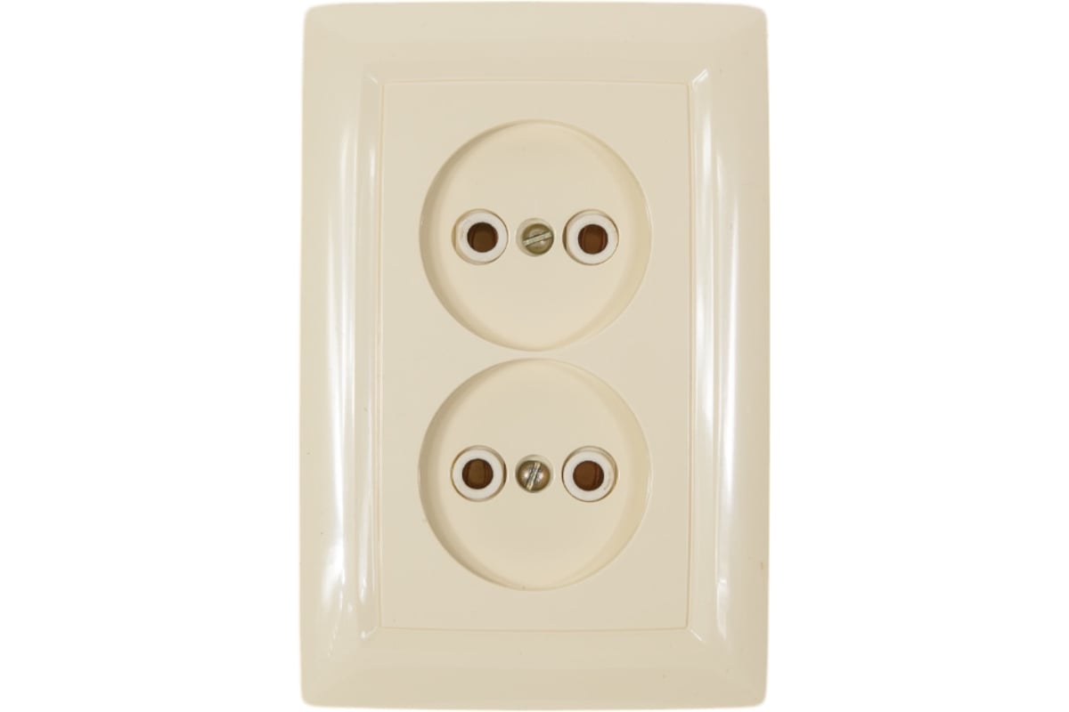 2-местная розетка скрытой установки ООО МПО Электротехника слоновая ...