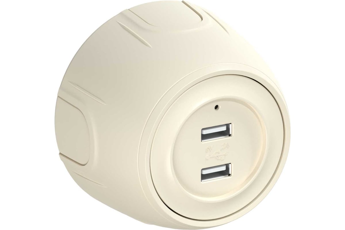 Накладная розетка OneKeyElectro (наружная) USB двойная Rotondo, с ...