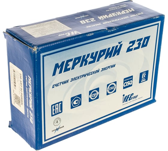 Электросчетчик Инкотекс Меркурий 230 ART-02 PQRSIN 3х230/400В, 10 100 А ...