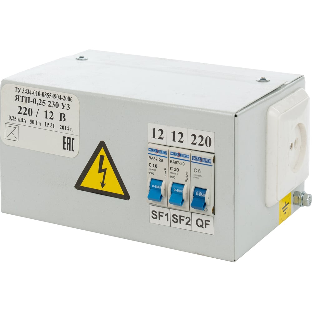 Ящик с понижающим трансформатором МЭК ЭЛЕКТРИКА ятп-0,25 220/12 ip31 ...