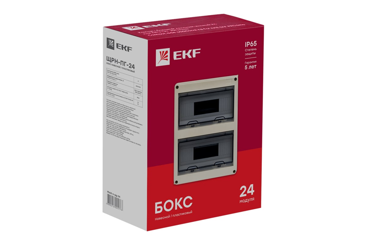 Распределительный навесной щит EKF ЩРН-ПГ-24 354х272х109 IP65 PROxima ...
