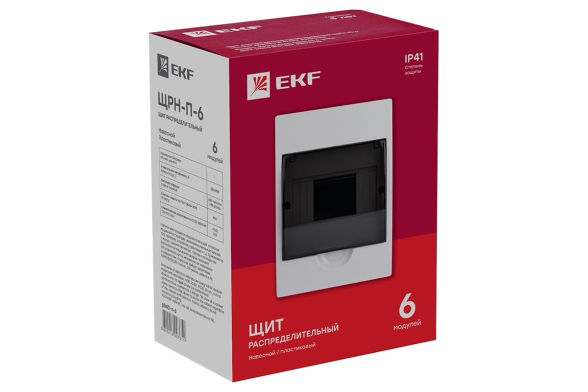 Распределительный навесной щит EKF ЩРН-П-6 IP41 PROxima pb40-n-6 - выгодная цена, отзывы ...