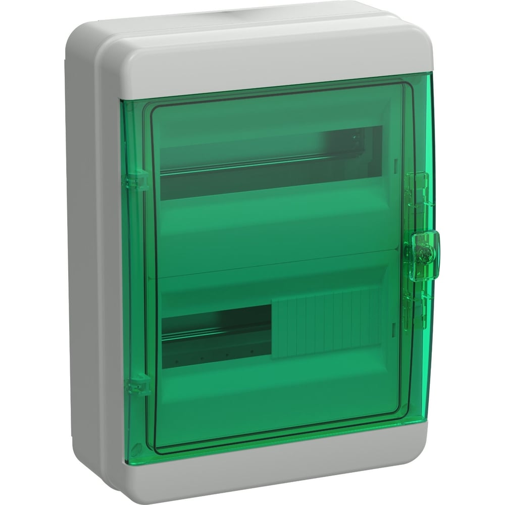 Корпус пластиковый IEK TEKFOR КМПн-24 IP65 зеленая прозрачная дверь TF5-KP72-N-24-65-K03-K06 ...