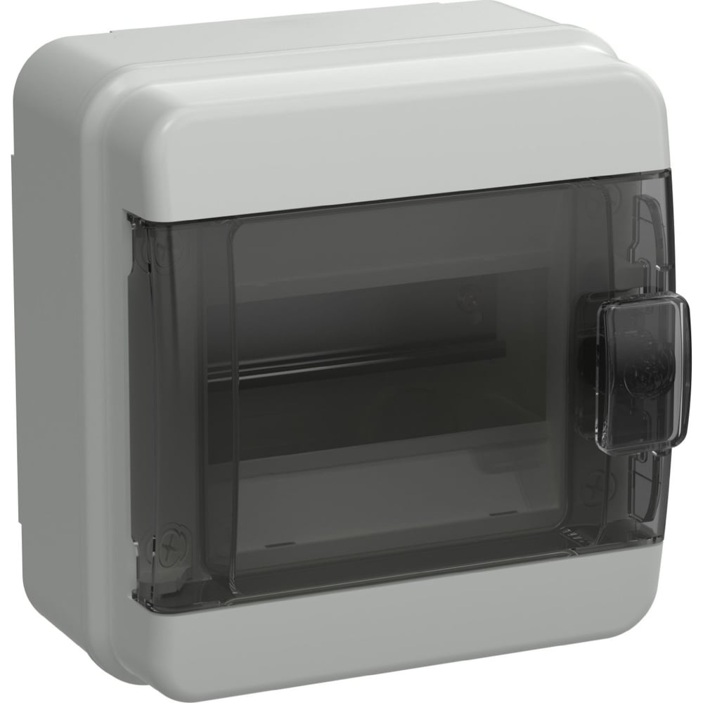 Корпус пластиковый IEK TEKFOR КМПн-6 IP65 черная прозрачная дверь TF5-KP72-N-06-65-K03-K02 ...