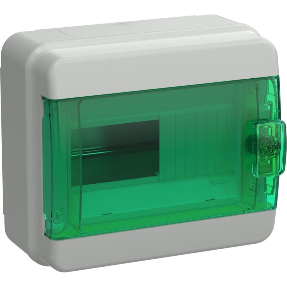 Корпус пластиковый IEK TEKFOR КМПн-8 IP65 зеленая прозрачная дверь TF5-KP72-N-08-65-K03-K06 ...